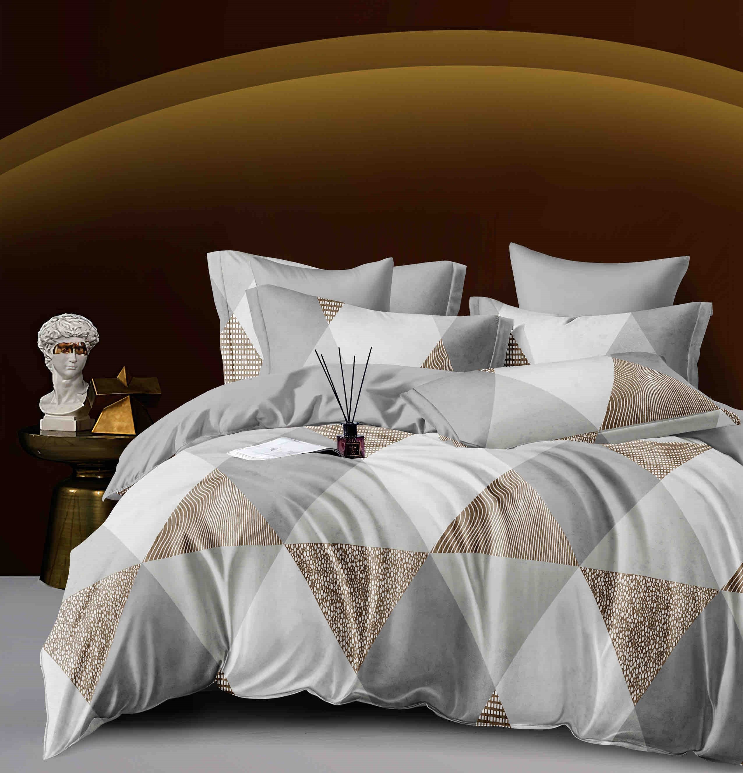 Спално бельо 6 части с ластик, 100% памук - А436 от Onesleep – sleepy.bg