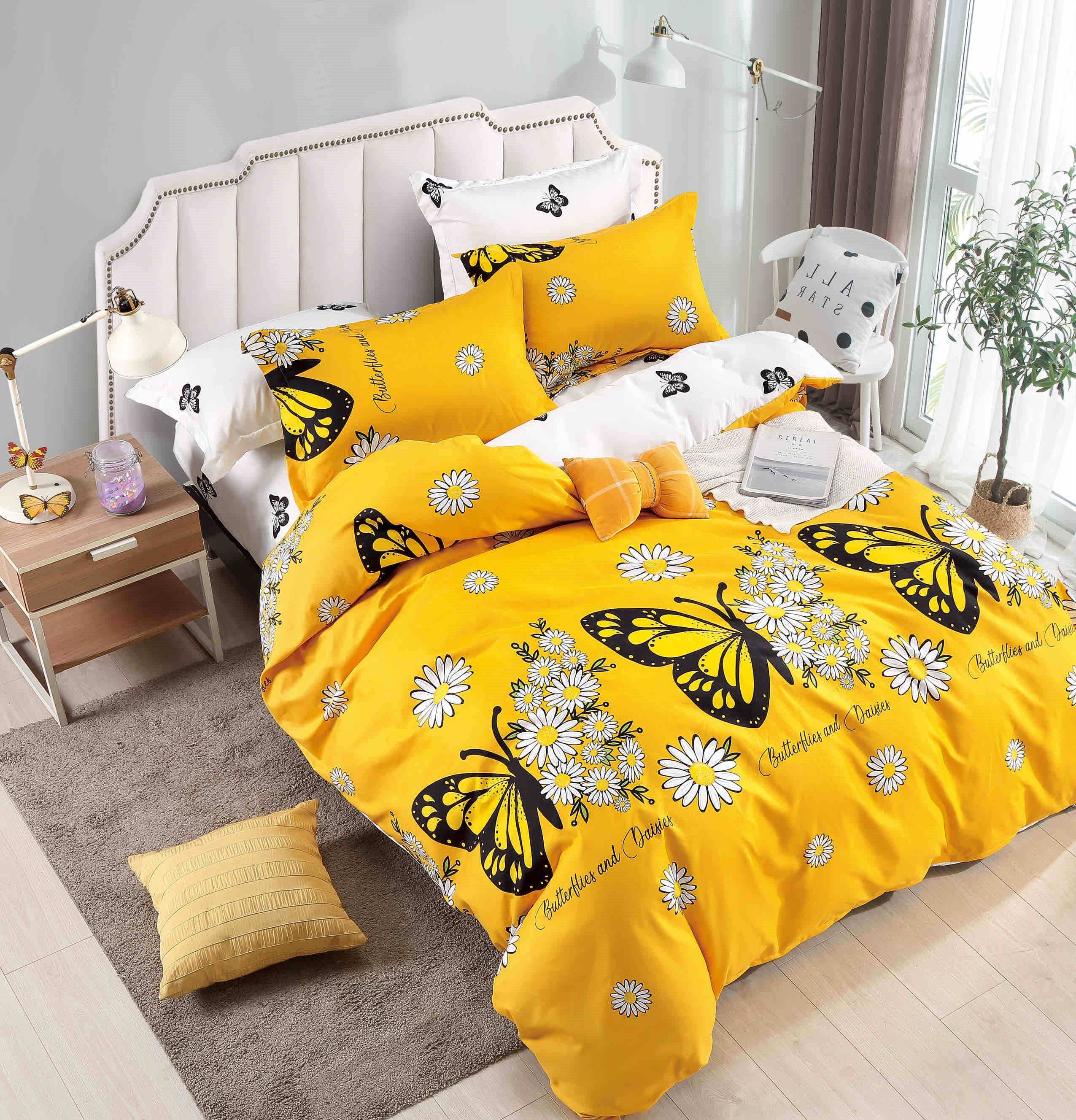 Спално бельо 6 части с ластик, 100% памук - А450 от Onesleep – sleepy.bg