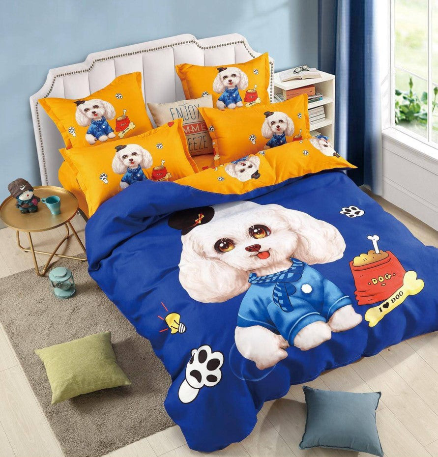 Спално бельо 6 части без ластик, 100% памук - А818 от Onesleep – sleepy.bg